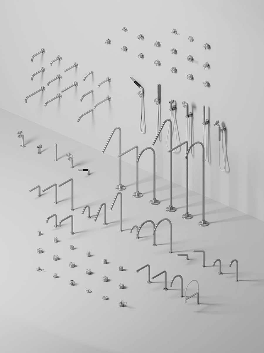 QuadroDesign: Stainless Steel Italian Faucets and Accessories